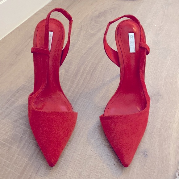 SCHUTZ | Shoes | Schutz Red Dorsay Slingbacks | Poshmark